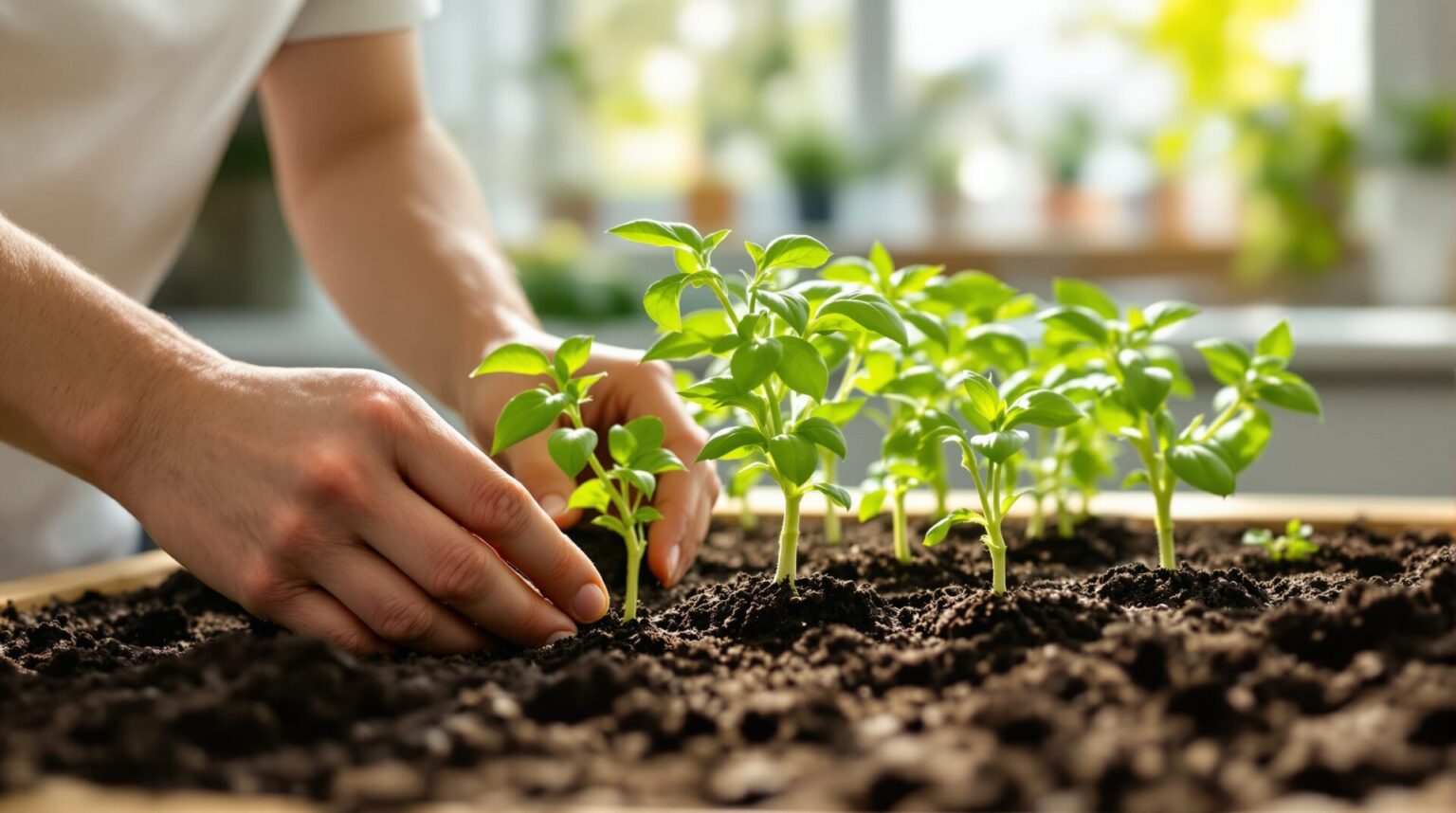 Comment repiquer du basilic, méthode facile pour des plants vigoureux