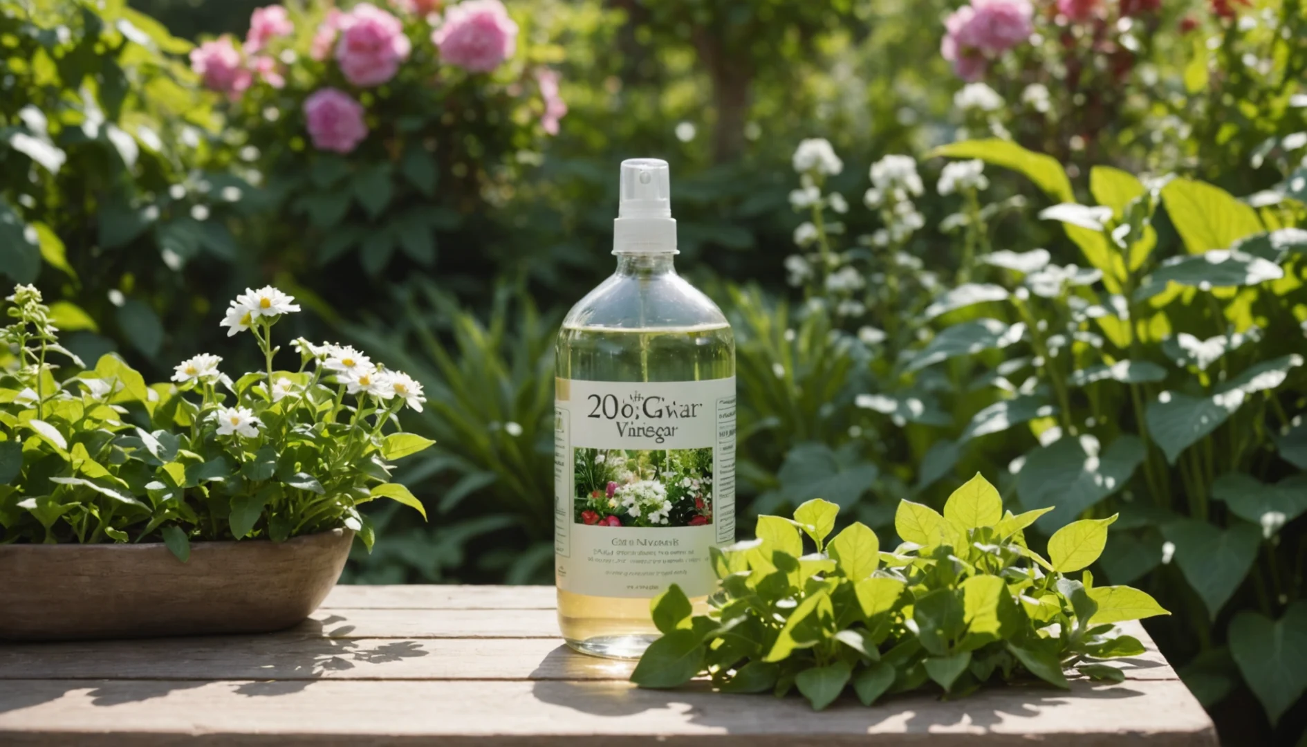Vinaigre blanc 20° : désherbant naturel pour jardin