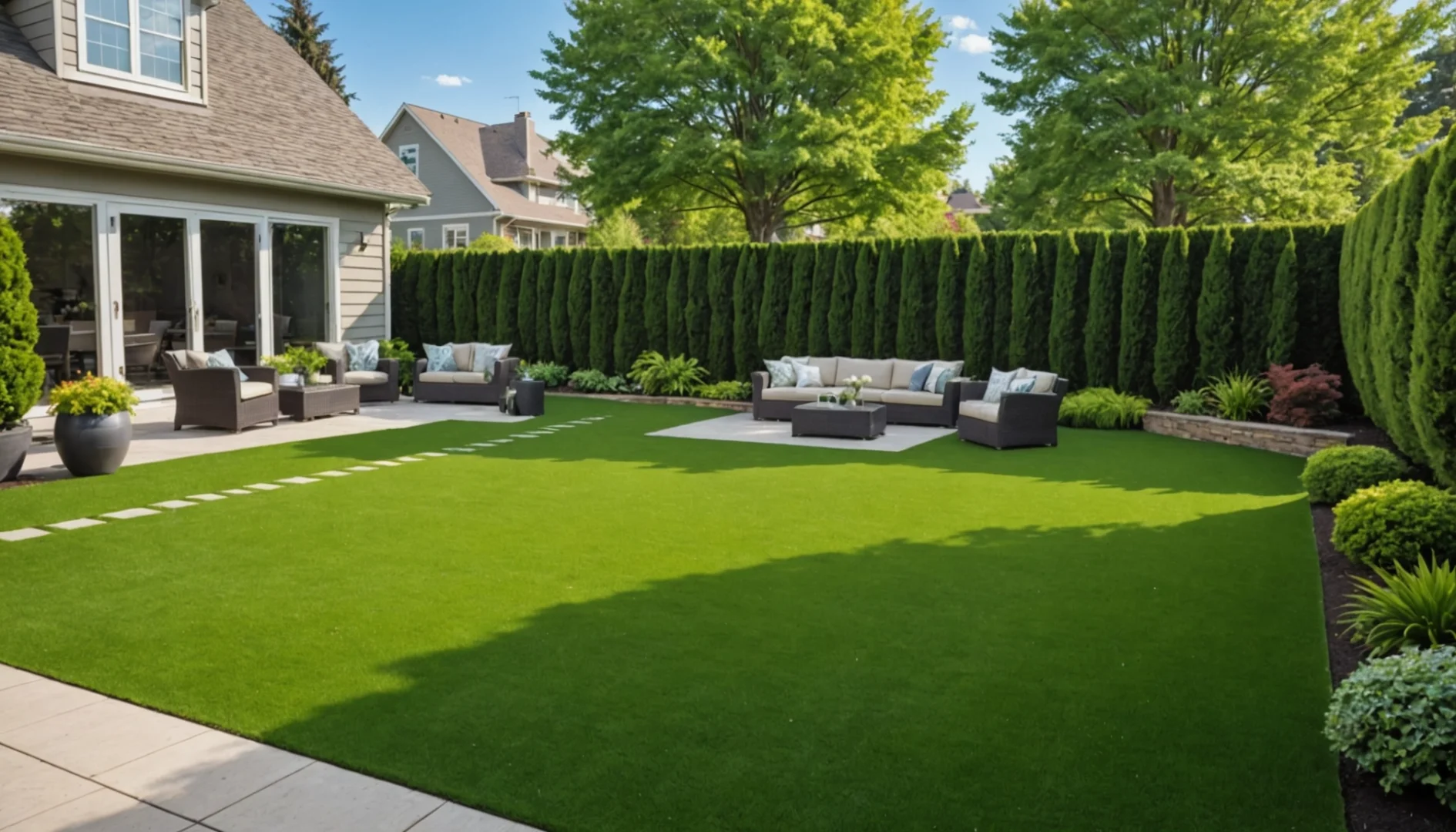 Transformez votre jardin avec un gazon synthétique sans entretien